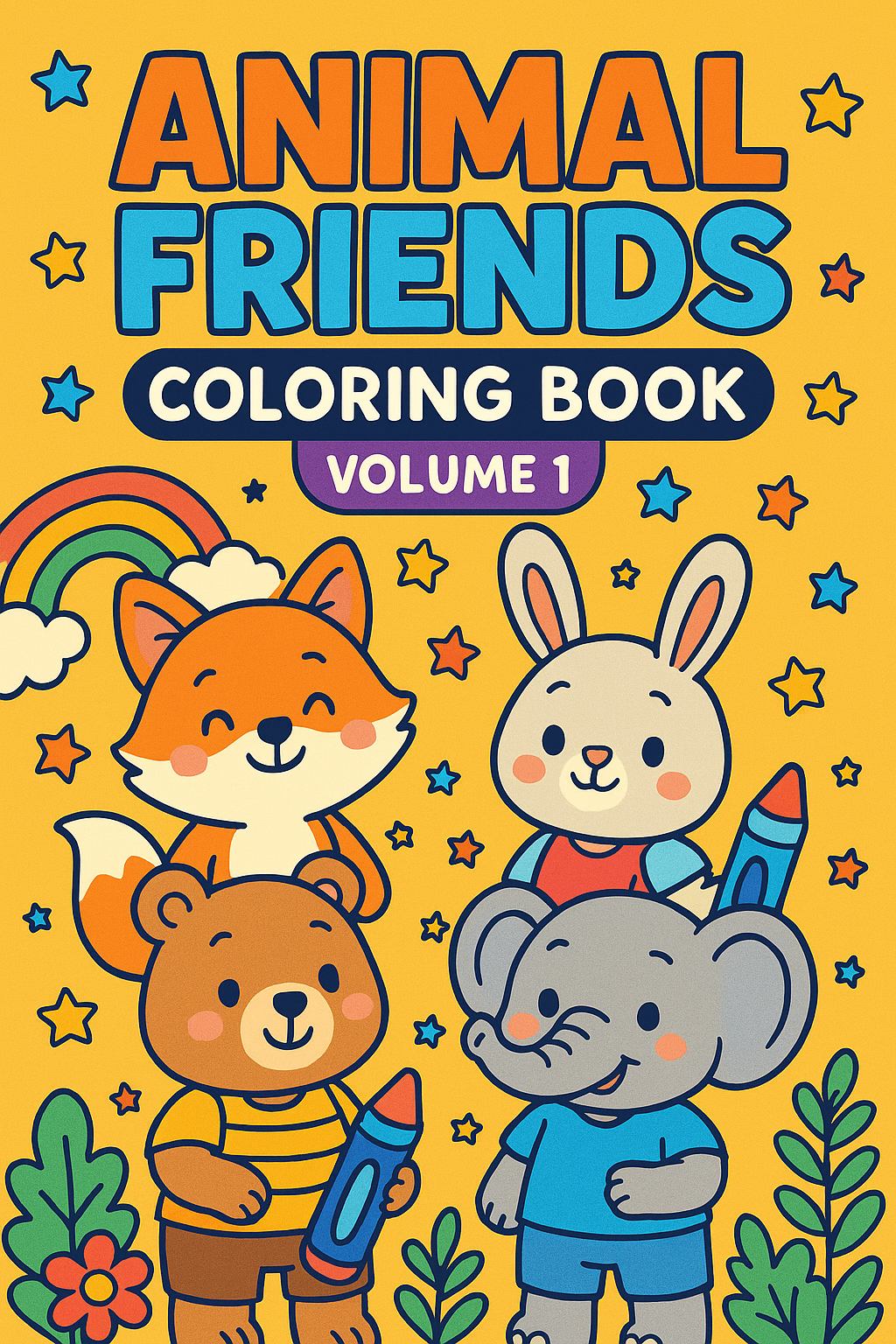 Animal Friends Coloring Book – Volume 1