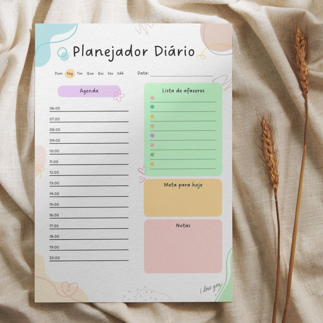 Planejador Diário - Cute