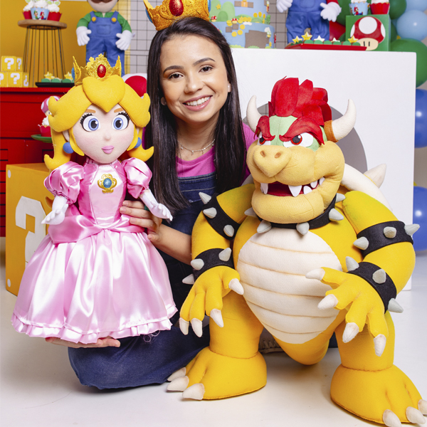 Molde Princesa Peach e Bowser