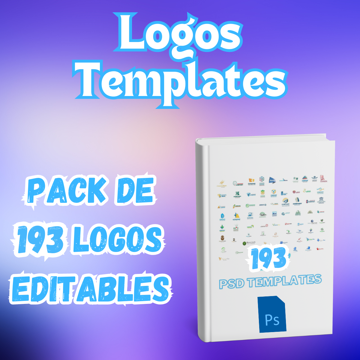 Pack de 193 Logos Editables en Photoshop (PSD) - Ventas KDR | Hotmart
