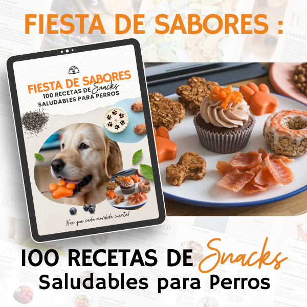FIESTA DE SABORES: 100 RECETAS DE SNACKS SALUDABLES PARA PERROS - I...