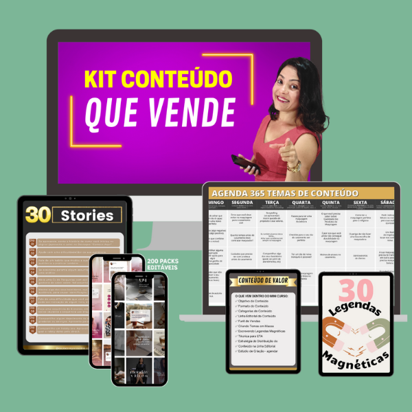 Kit Conteúdo que Vende 🚀 - Silvânia Vilas Boas | Hotmart