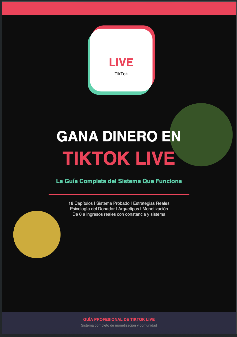 Gana dinero en TikTok Live (2026) - V. Espinoza | Monetización Digi...