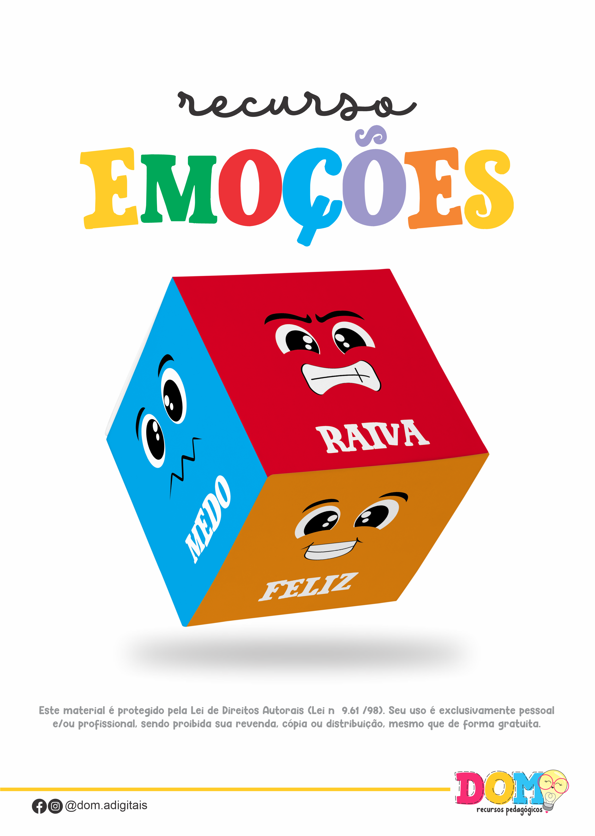 Recurso Pedagógico - Dado Emoções