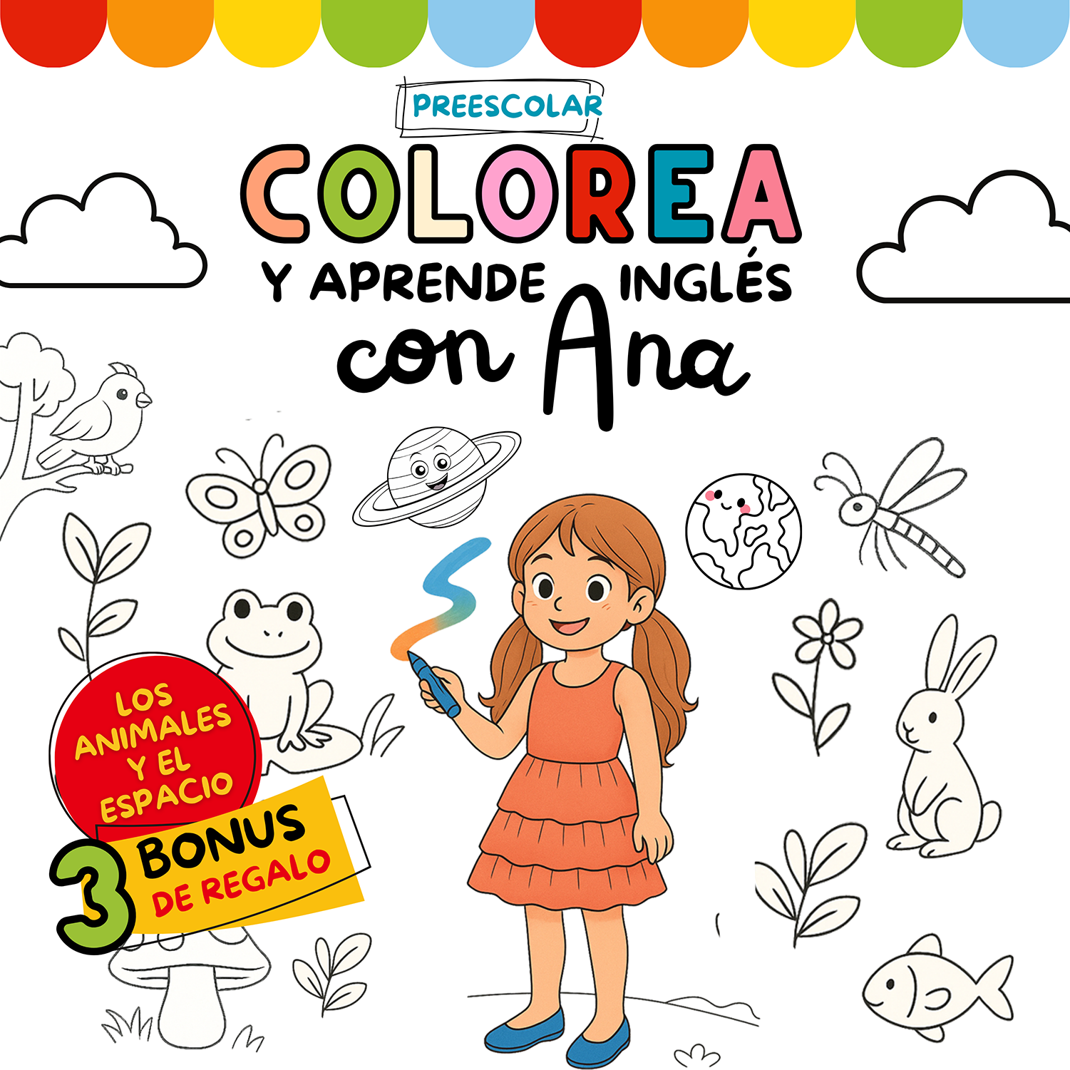 Colorea y aprende inglés con Ana - Alis Acosta | Hotmart