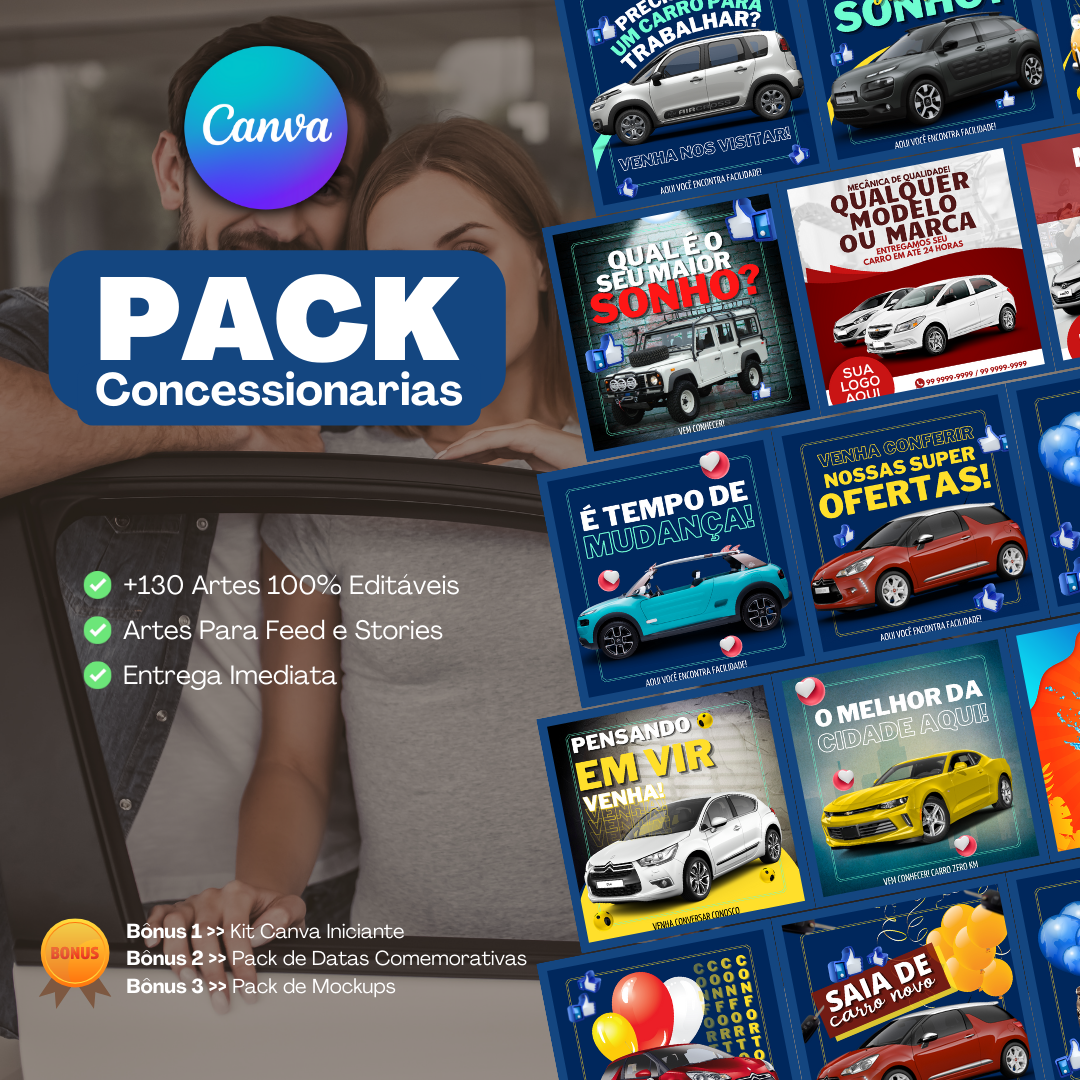 Pack Canva Para Concessionárias