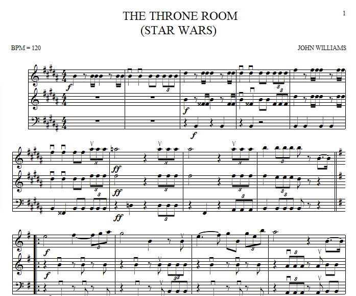 Star Wars "The Throne Room" in B