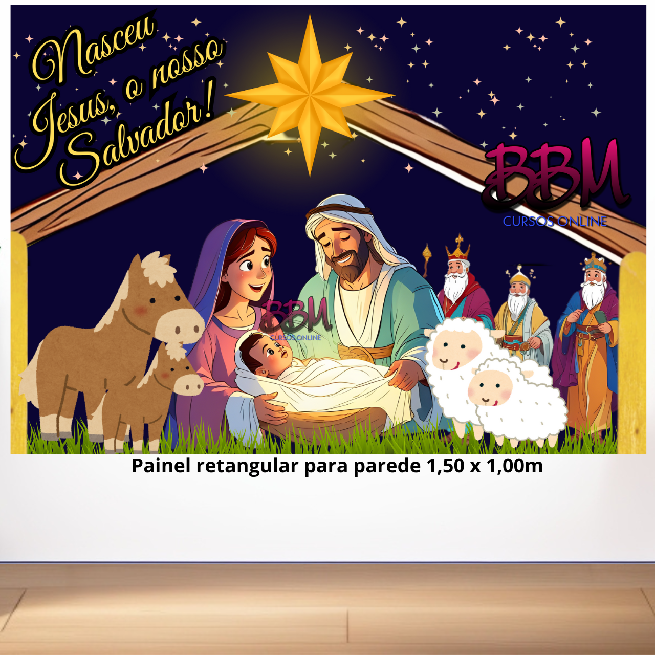 PAINEL NATAL CRISTÃO NASCIMENTO DE JESUS - PARA IMPRIMIR - Beatriz ...