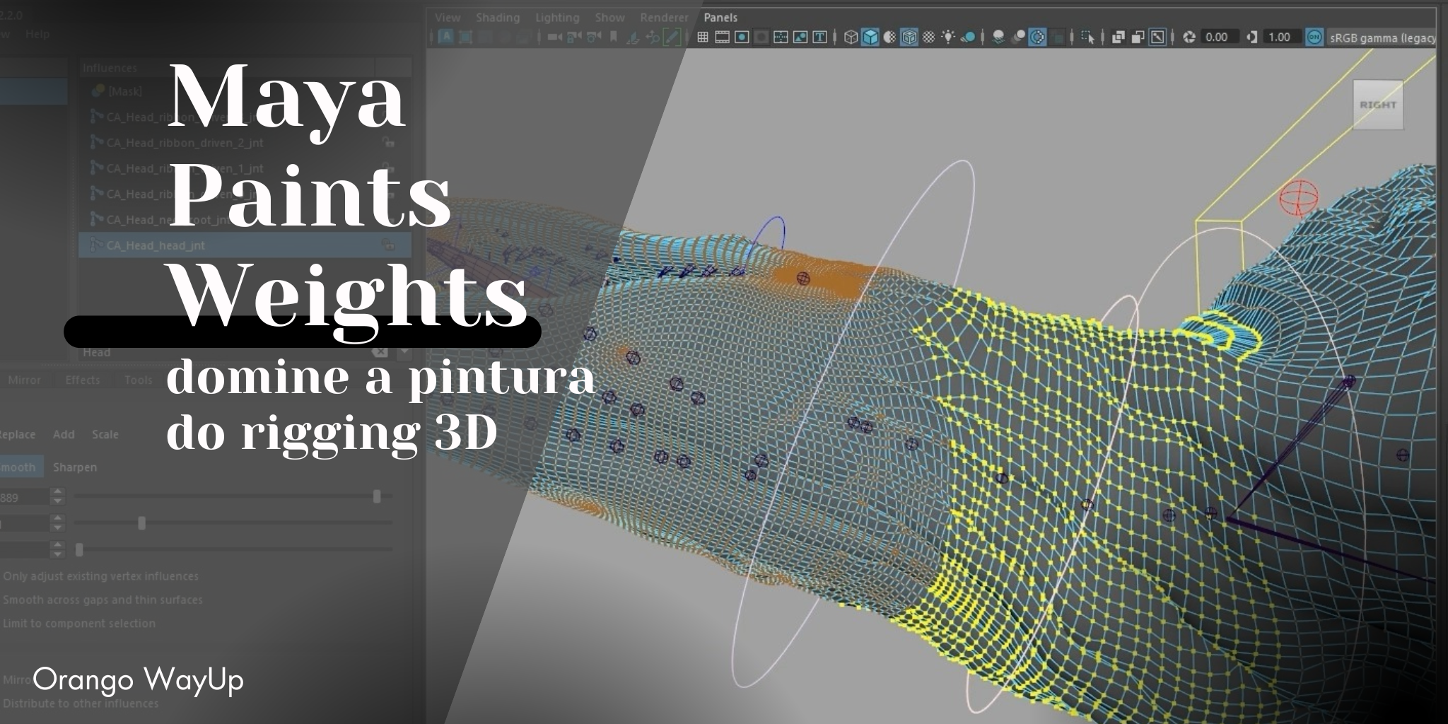 Maya Paint Weights: Domine a Pintura no Rigging 3D