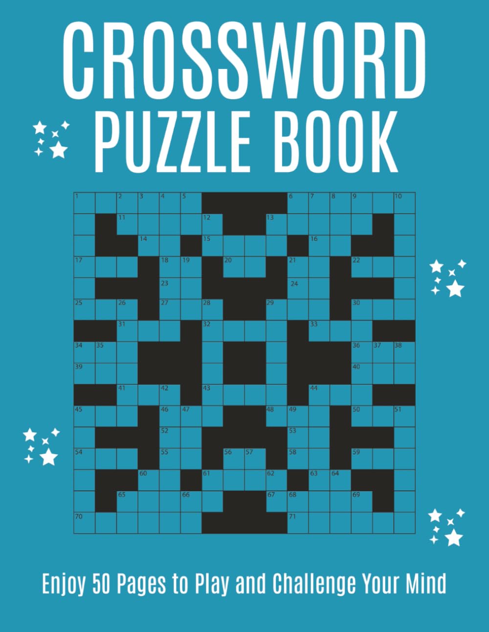 Brain-Boosting Crossword Puzzles for Adults, Teens & Seniors: 50 Large ...