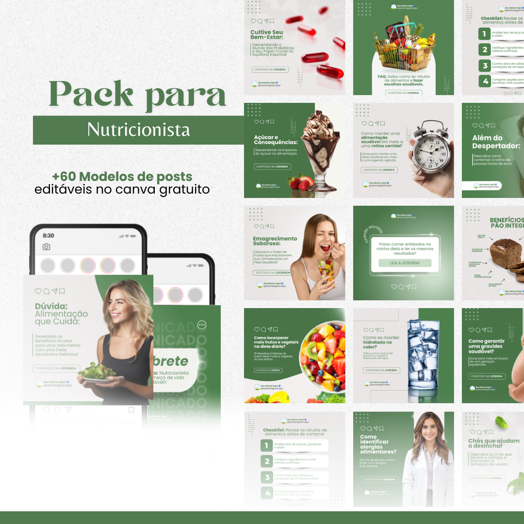 PACK NUTRICIONISTA - Carol Costa | Hotmart