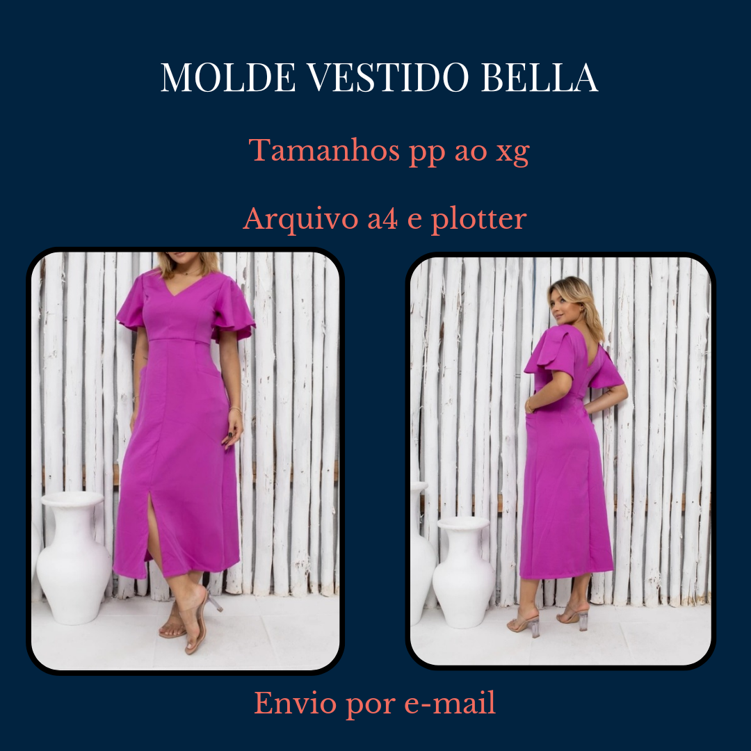 Molde Vestido Bella