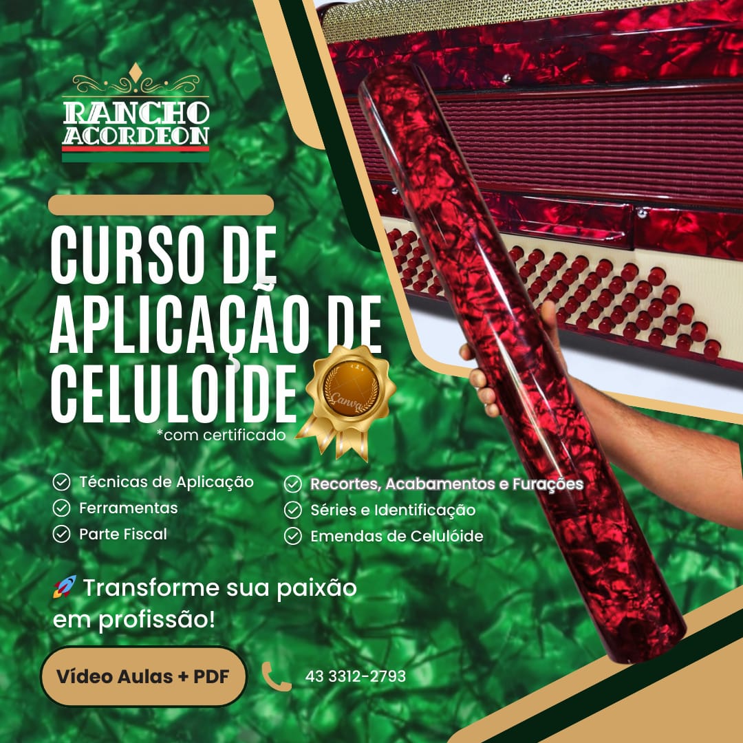 Curso de Aplicação de Celuloide em Acordeon