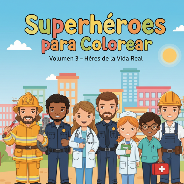 Superhéroes para Colorear – Volumen 3: Héroes de la Vida Real - Gui...