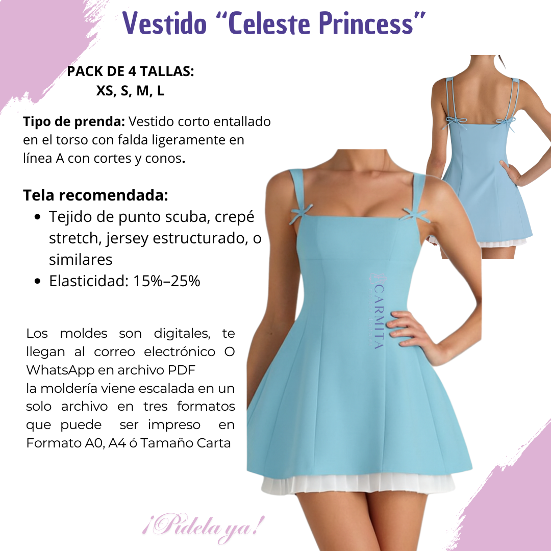 Vestido “Celeste Princess”