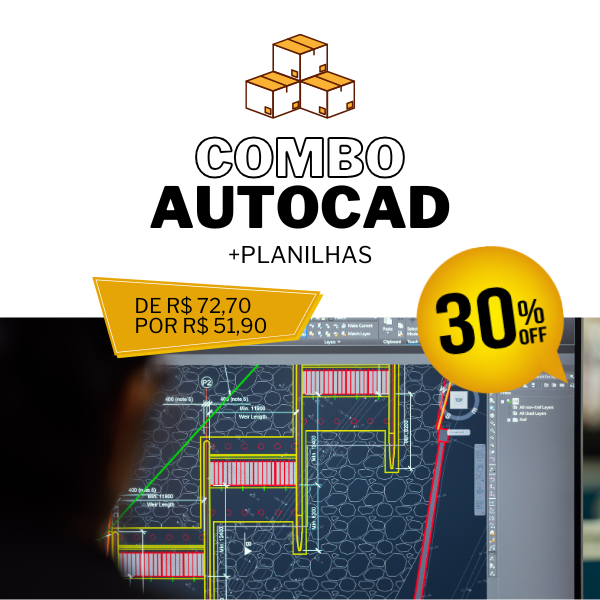 ProEnger Packs - Combo AutoCAD + Planilhas - Michelle Oliveira Sepe...