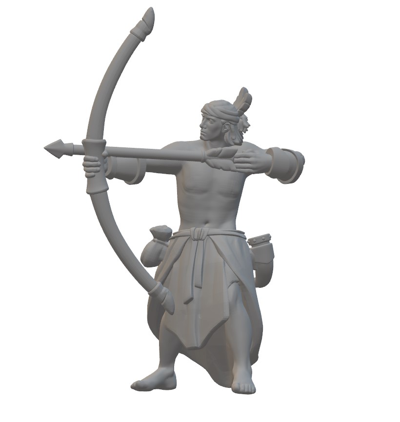 Arquivo STL para Impressão 3D - Orixá Oxossi - RGB hotmart | Hotmart