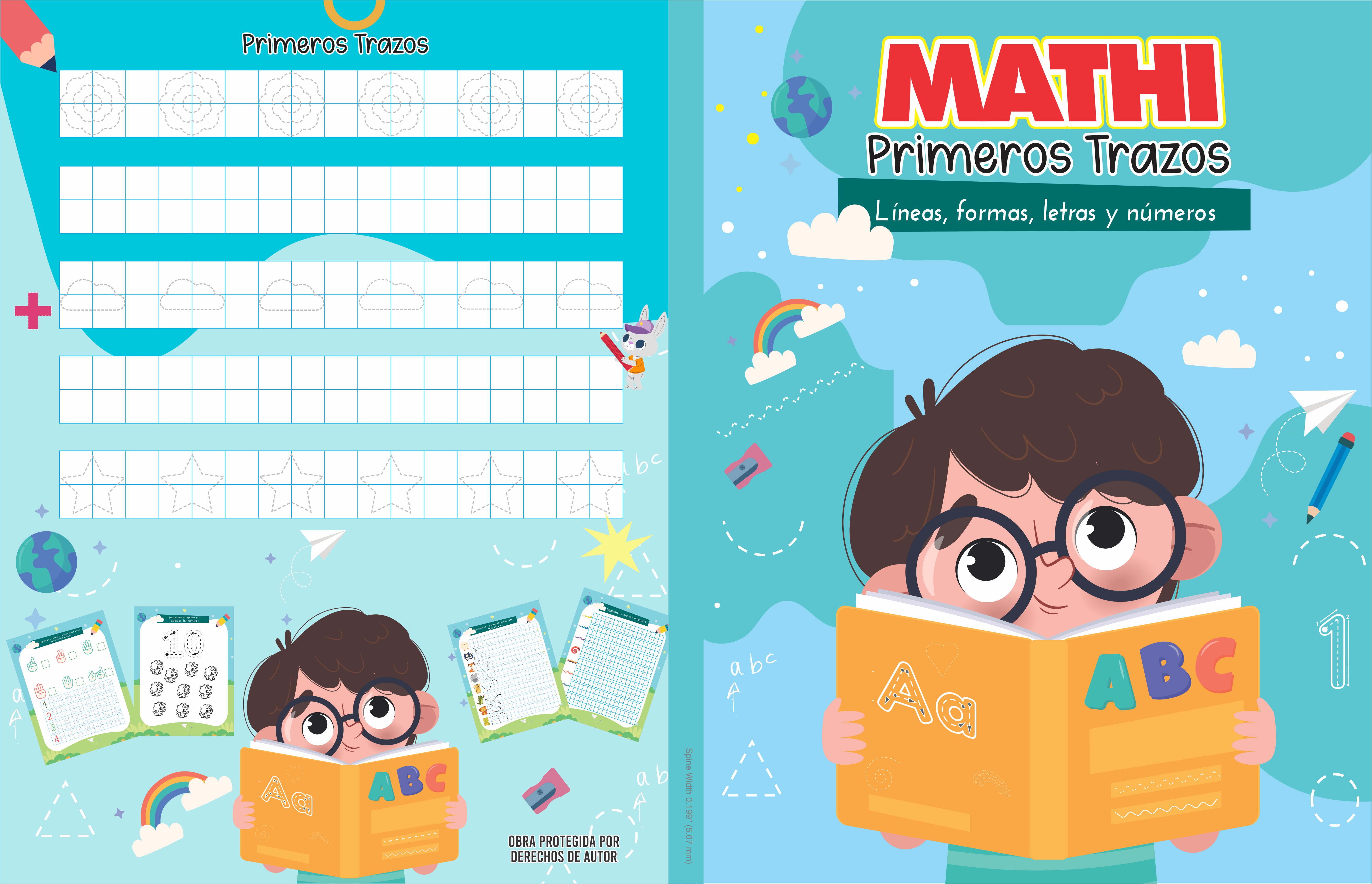 LIBRO MIS PRIMEROS TRAZOS PARA NIÑOS DE 3-5 AÑOS/"Divertido Cuader...