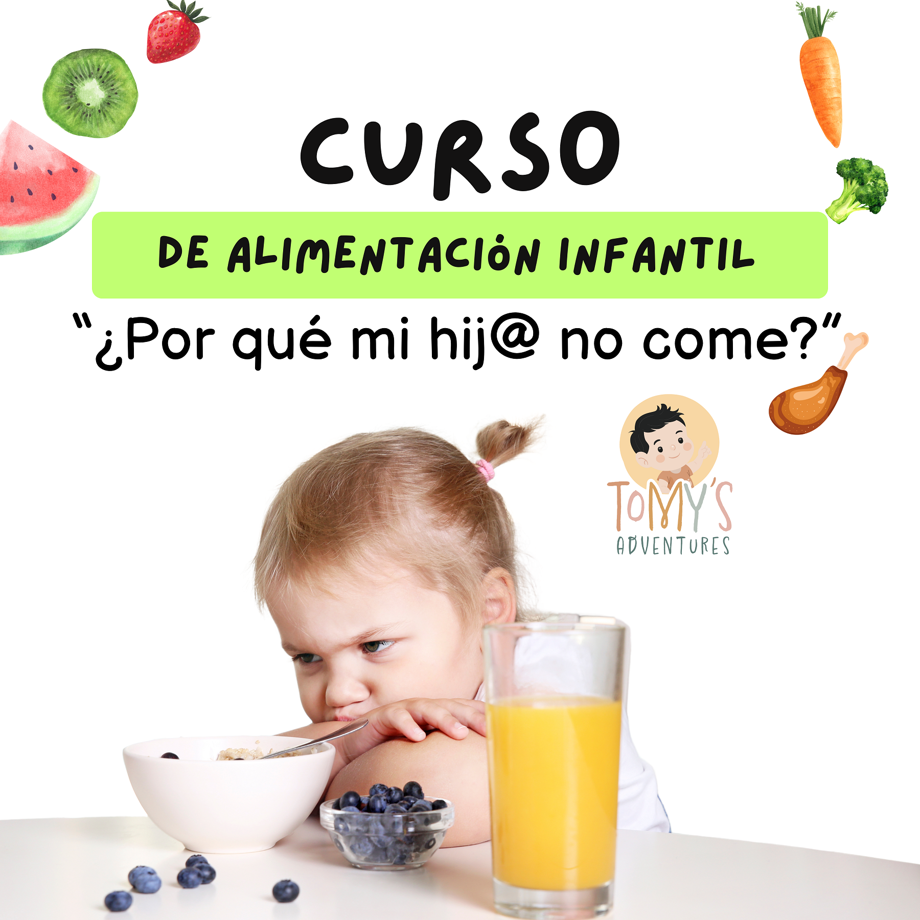 Curso de Alimentación Infantil "¿Por Que mi hijo Come?" (Bebes de 10 a ...