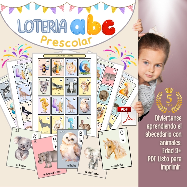 Lotería preescolar ABC - Samanta Romero Menez | Hotmart