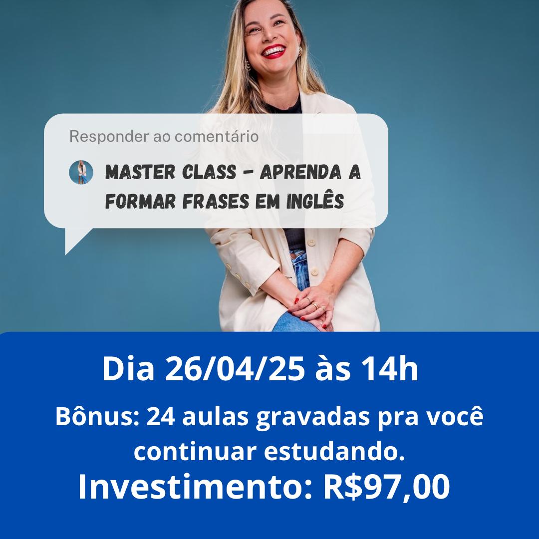 Formando frases em inglês - Level A1/A2