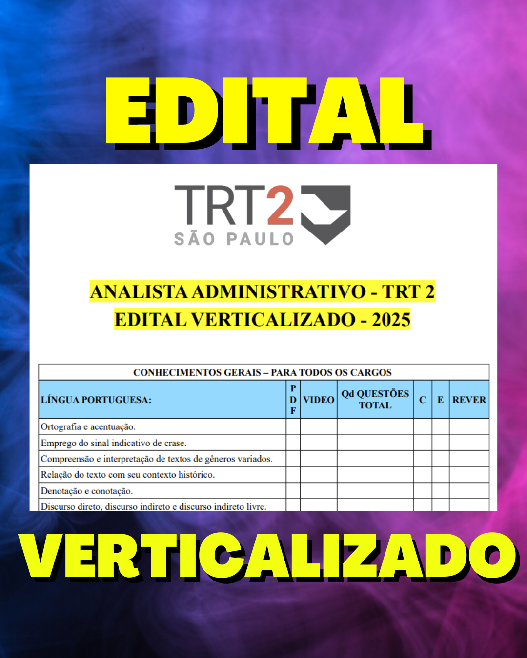 AJAJ - TRT 2 - Edital Verticalizado