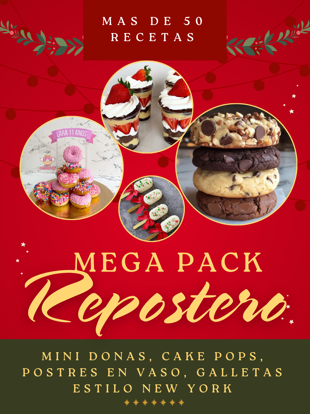 Mega Pack Repostero 2026: Mini Donas, Cake Pops, Postres en Vaso y ...