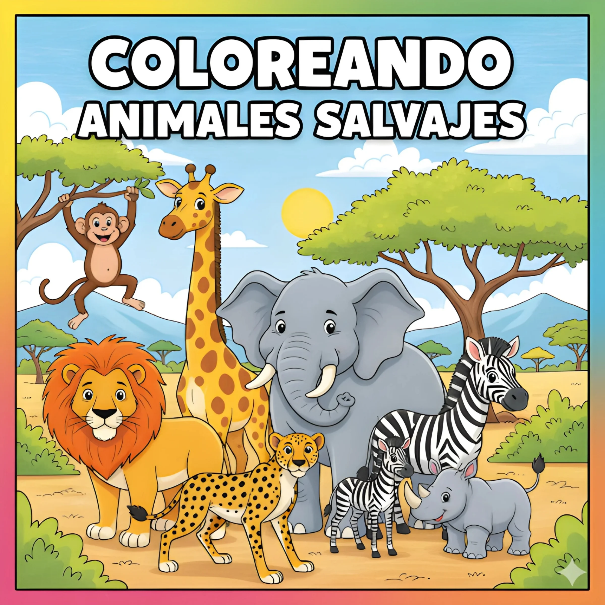 Coloreando Animales Salvajes - Rosana González Cardozo | Hotmart
