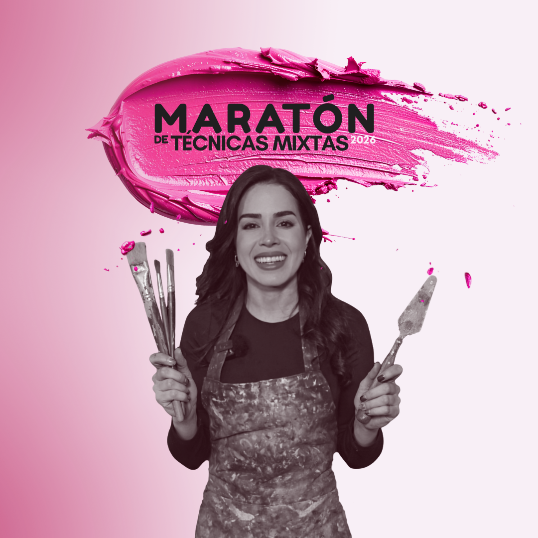 Maratón 2026 – Técnicas Mixtas - Leenith Borges - Arte | Hotmart
