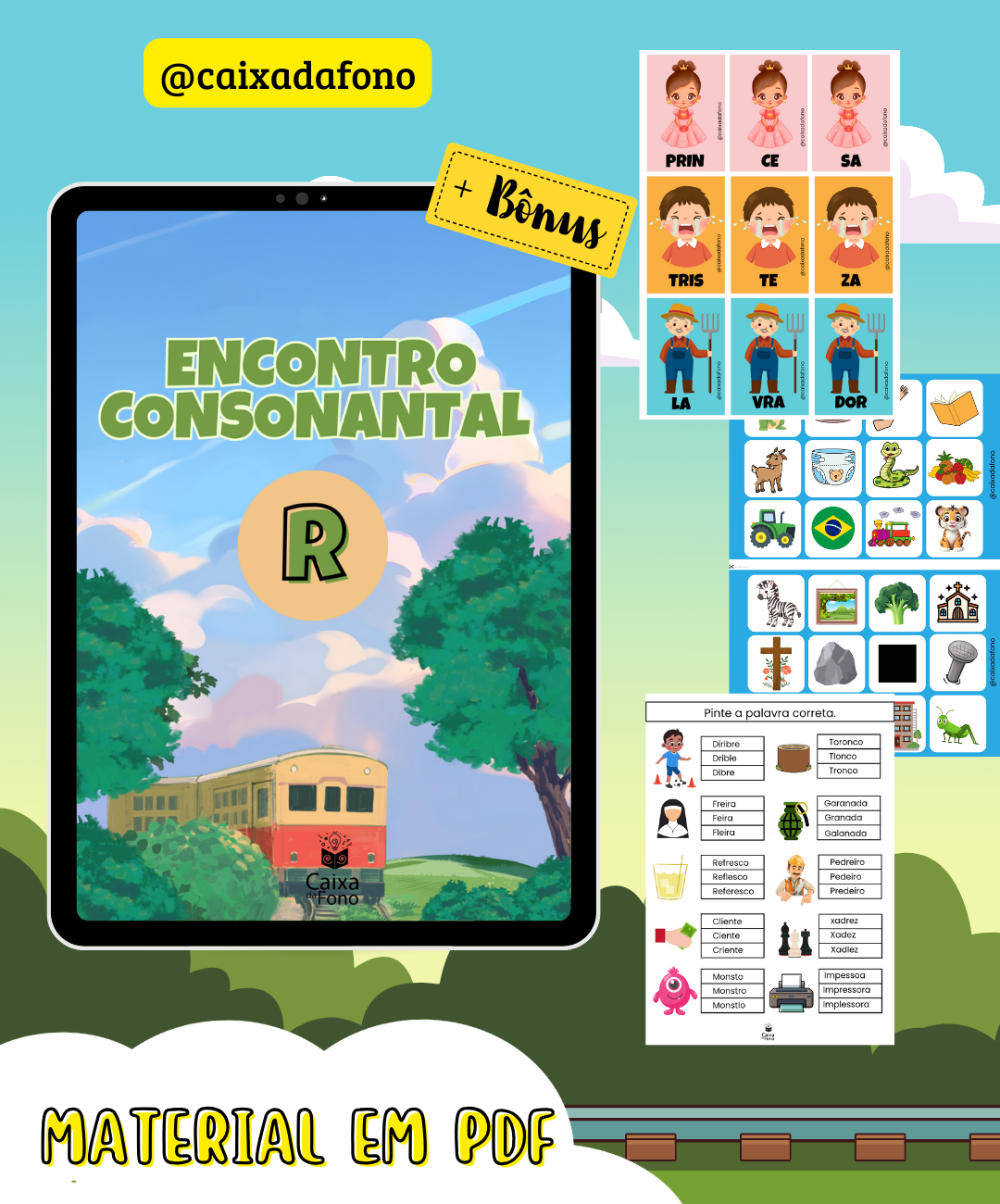 Atividades do Encontro Consonantal R - Caixa da Fono | Hotmart