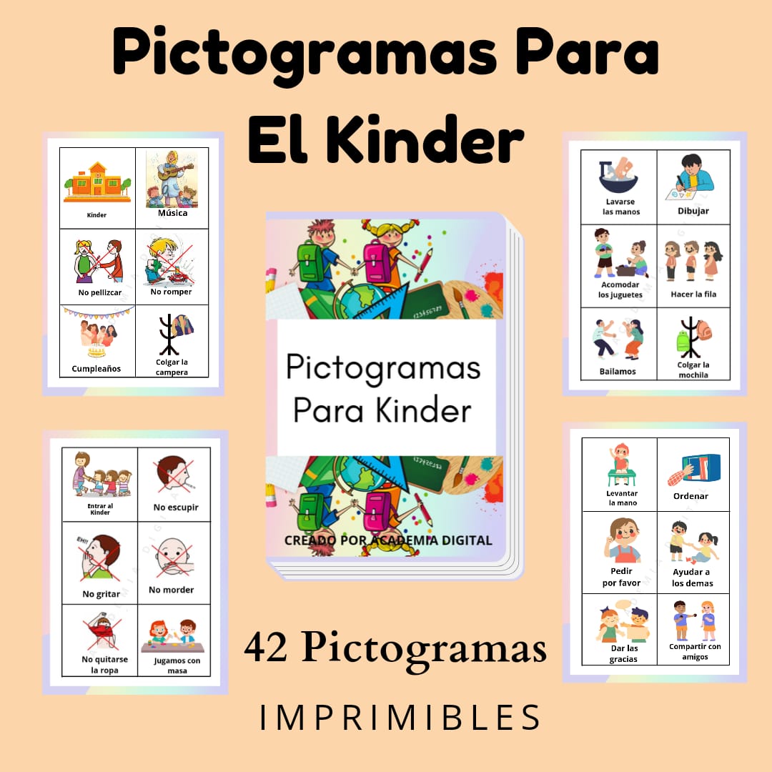 Pictogramas Para El Kinder - Estimulando La Mente | Hotmart