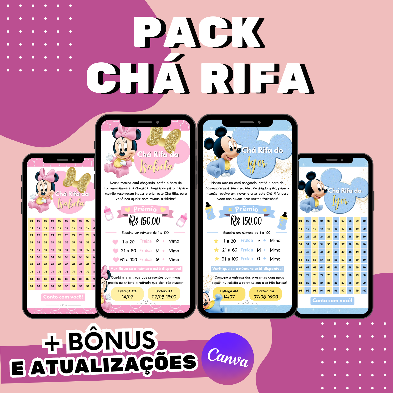 Pack Chá Rifa - Pamella nicole | Hotmart