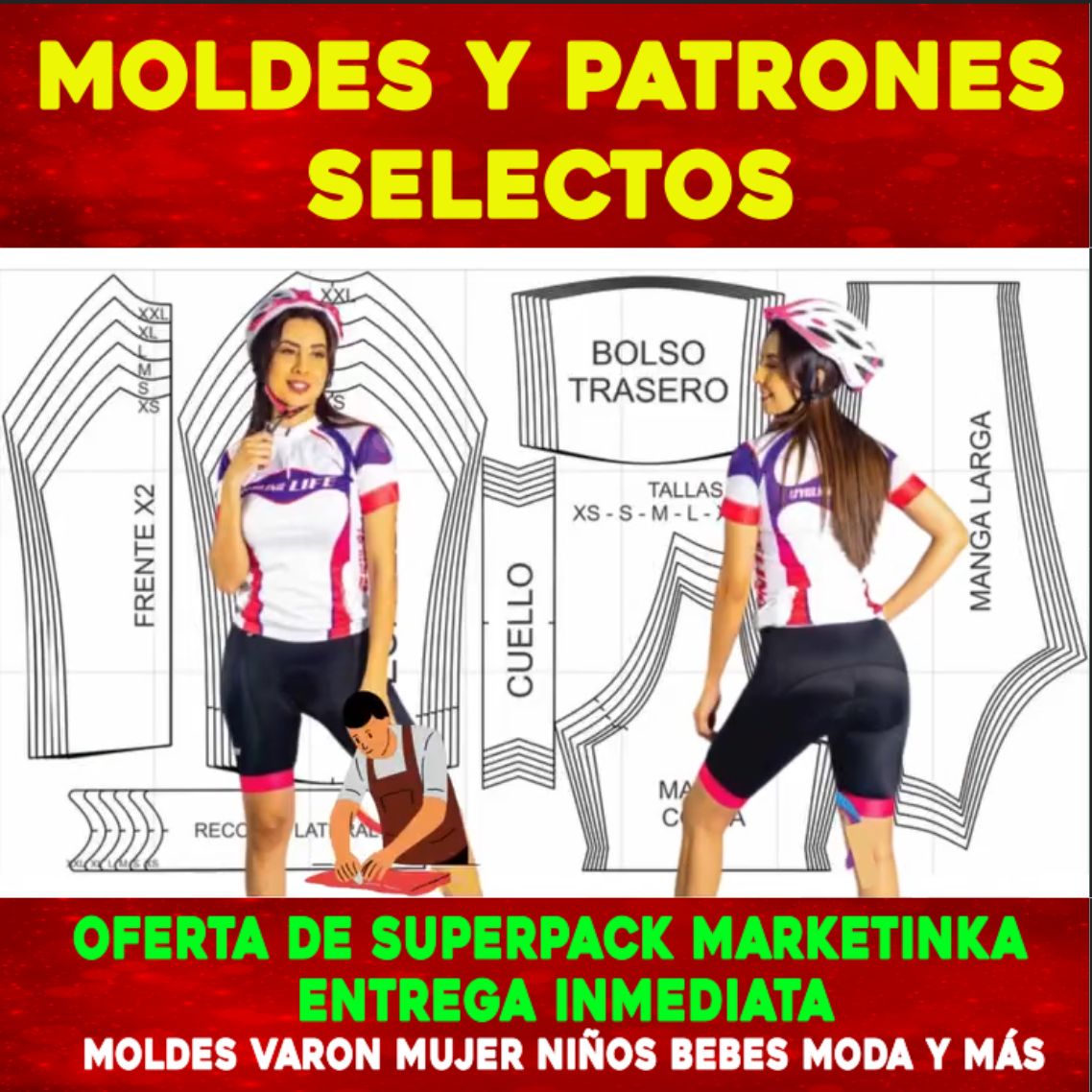 MegaPack Moldes Patrones Ropa - Samuel Huallipe Montesinos | Hotmart