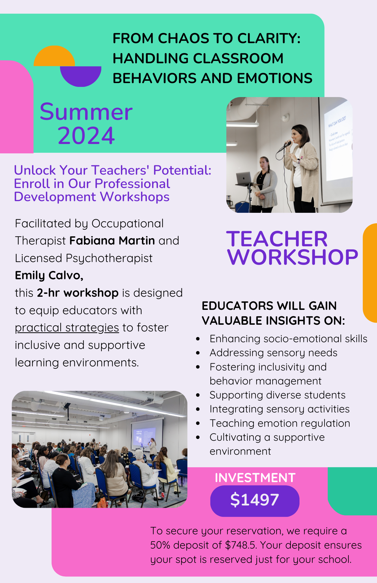 Teacher Workshop - From Chaos to Clarity: Handling Classroom Behaviors ...