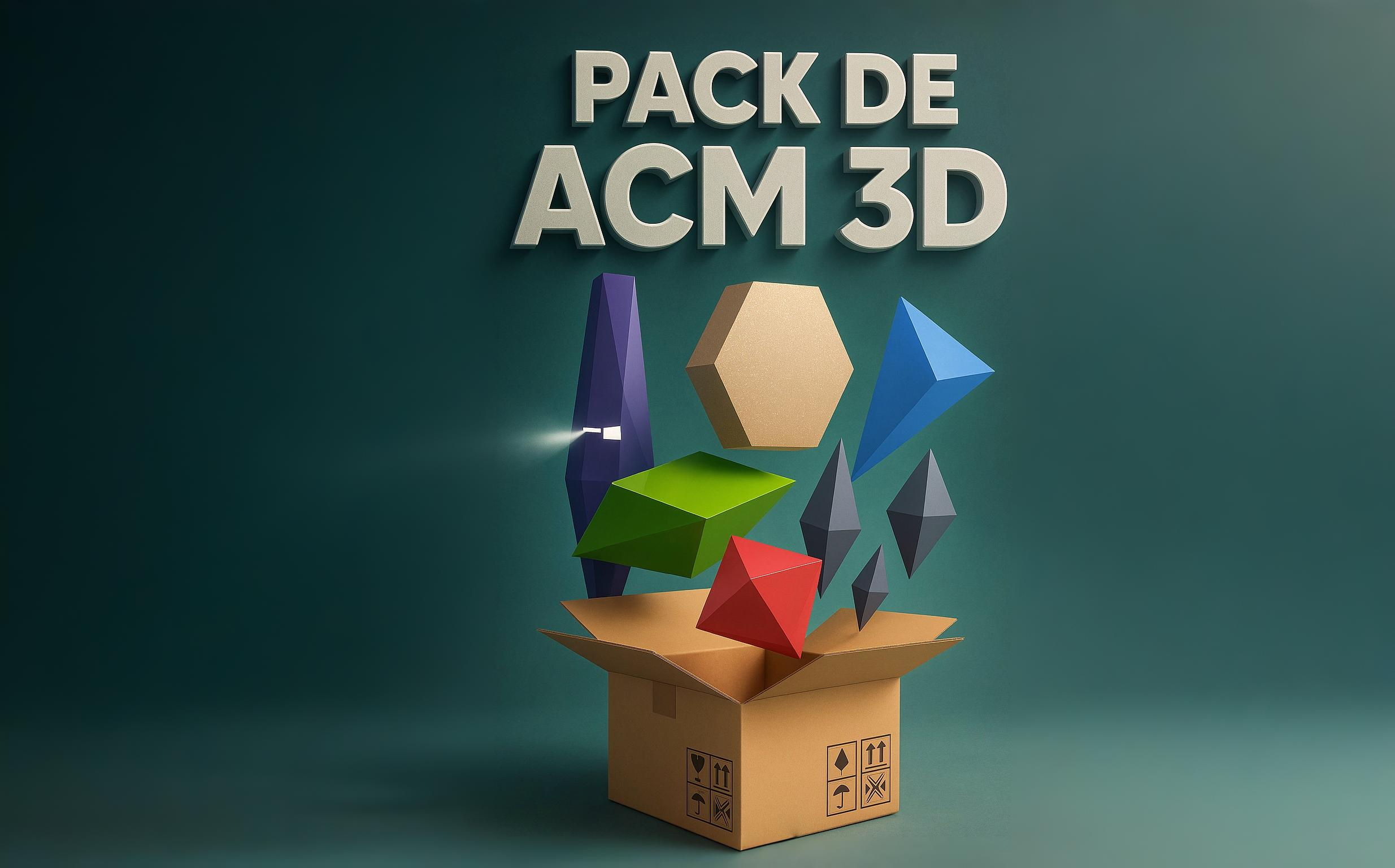Modelos 3D de Módulos em ACM para Fachadas – Pacote Completo com Pl...