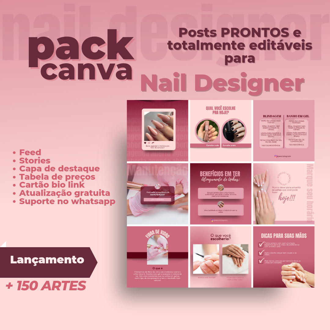 Pack Canva Nail Designer