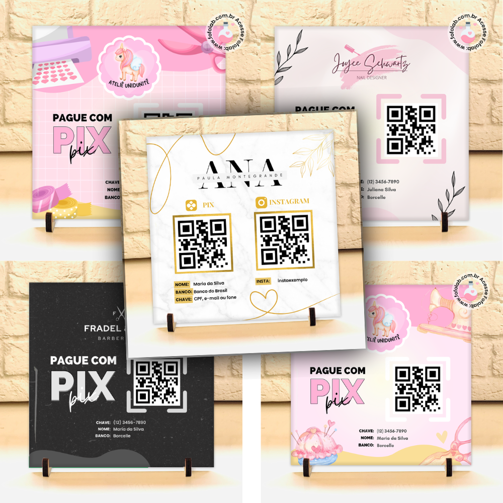 Pack 5 Placas PIX - Paty Pegorin | Hotmart