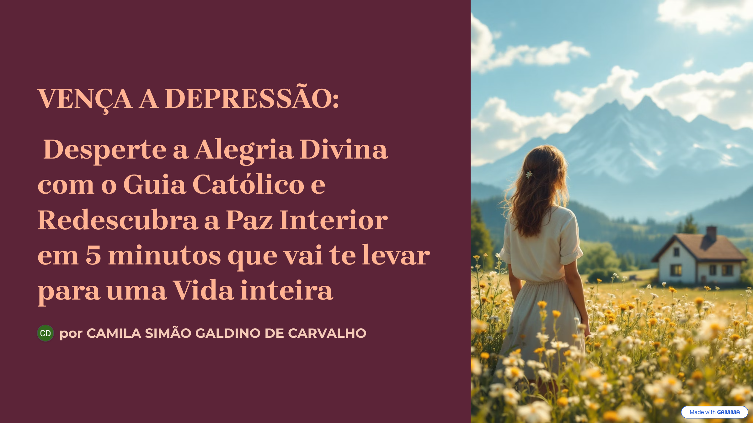 COMO VENCER A DEPRESSÃO - CAMILA SIMÃO GALDINO DE CARVALHO | Hotmart