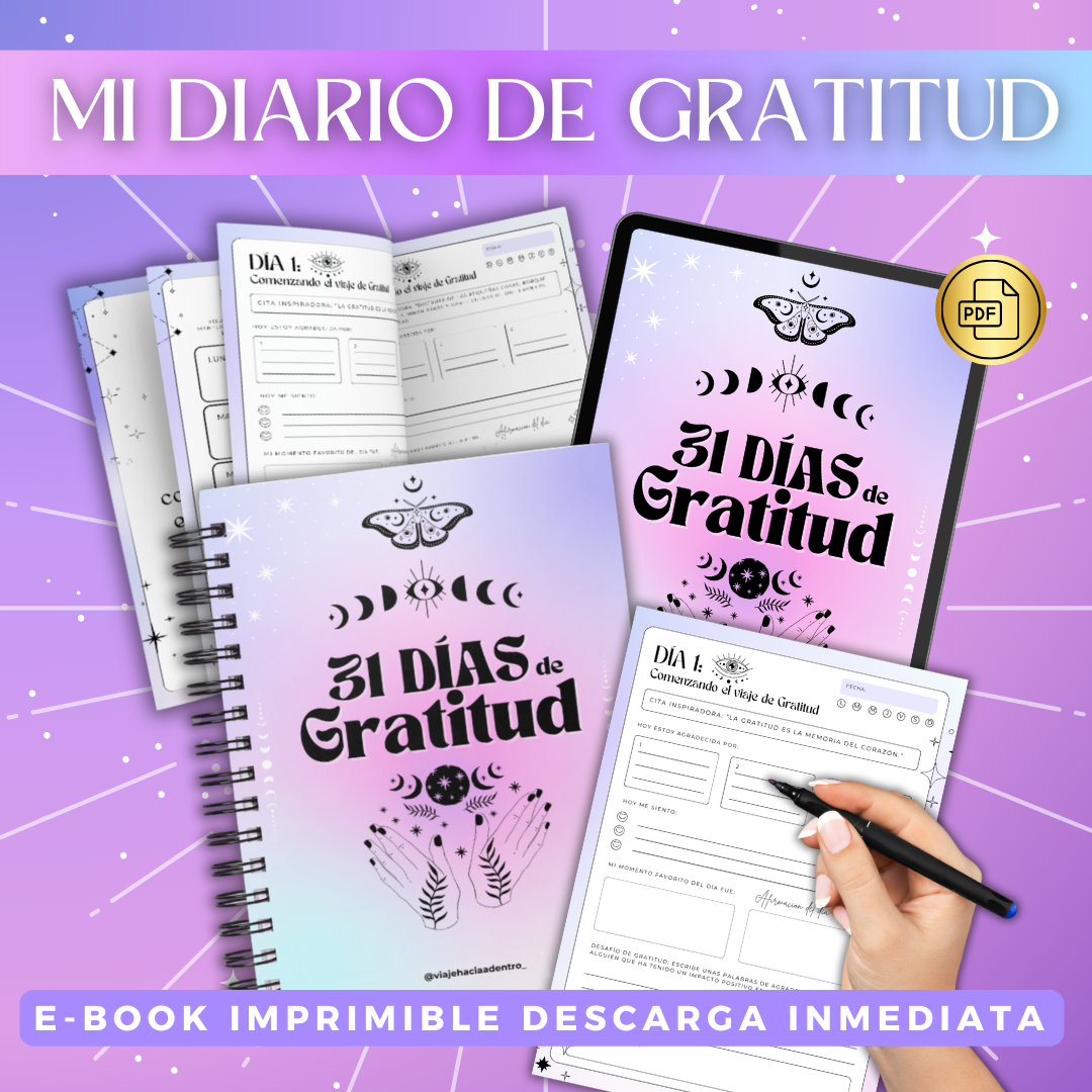 🌟 Mi diario de Gratitud: Reto 31 días! - Iluminarte Creaciones | H...