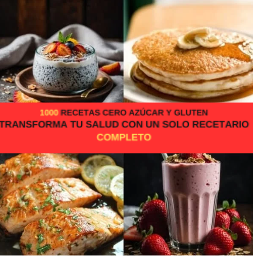 1000 Recetas Cero Azucar & Gluten - Esteban Valerio | Hotmart