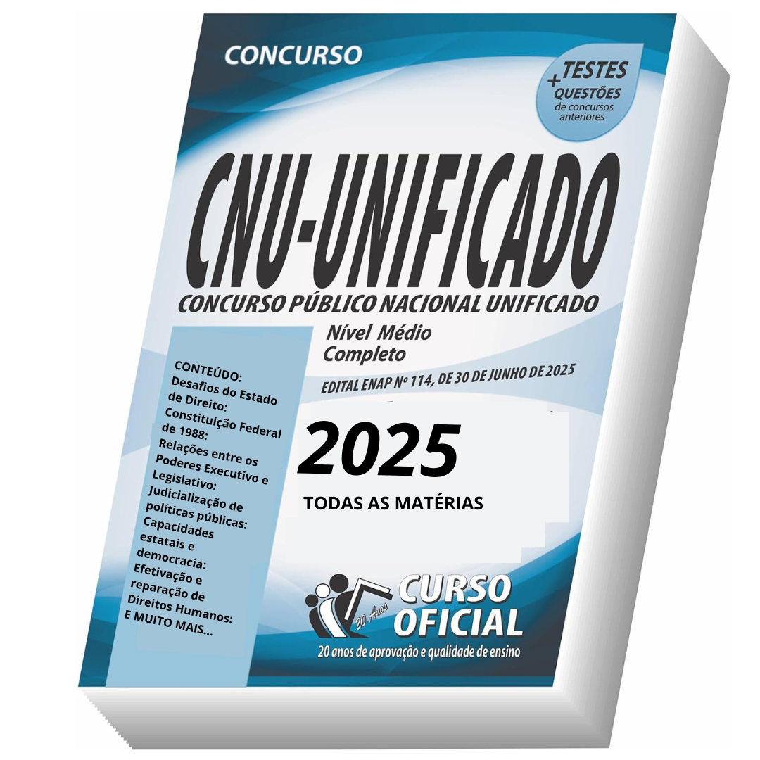 Guia Completo Concurso CNU – Bloco 01 | Todas as Matérias com Quest...