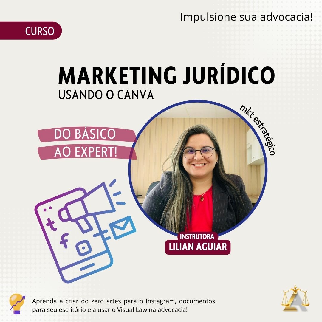MARKETING JURÍDICO usando o CANVA - Lílian Aguiar dos Santos | Hotmart
