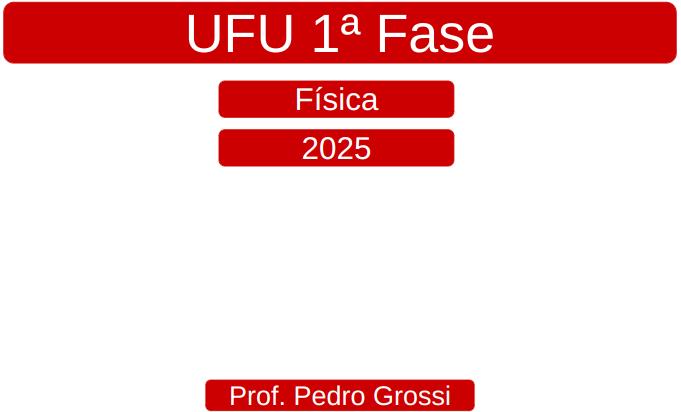 UFU 1ª Fase Física 2025