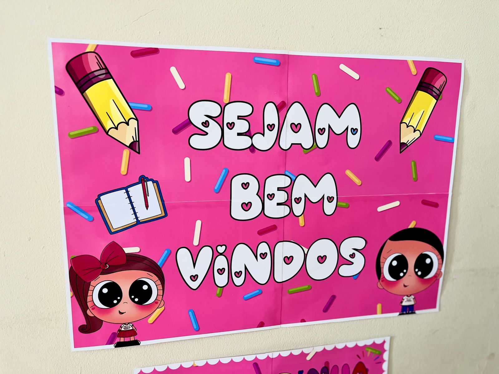 Painel Sejam Bem-vindos: Tema Doces 🍭🍫🍩 - MAGIA PEDAGÓGICA DIGIT...