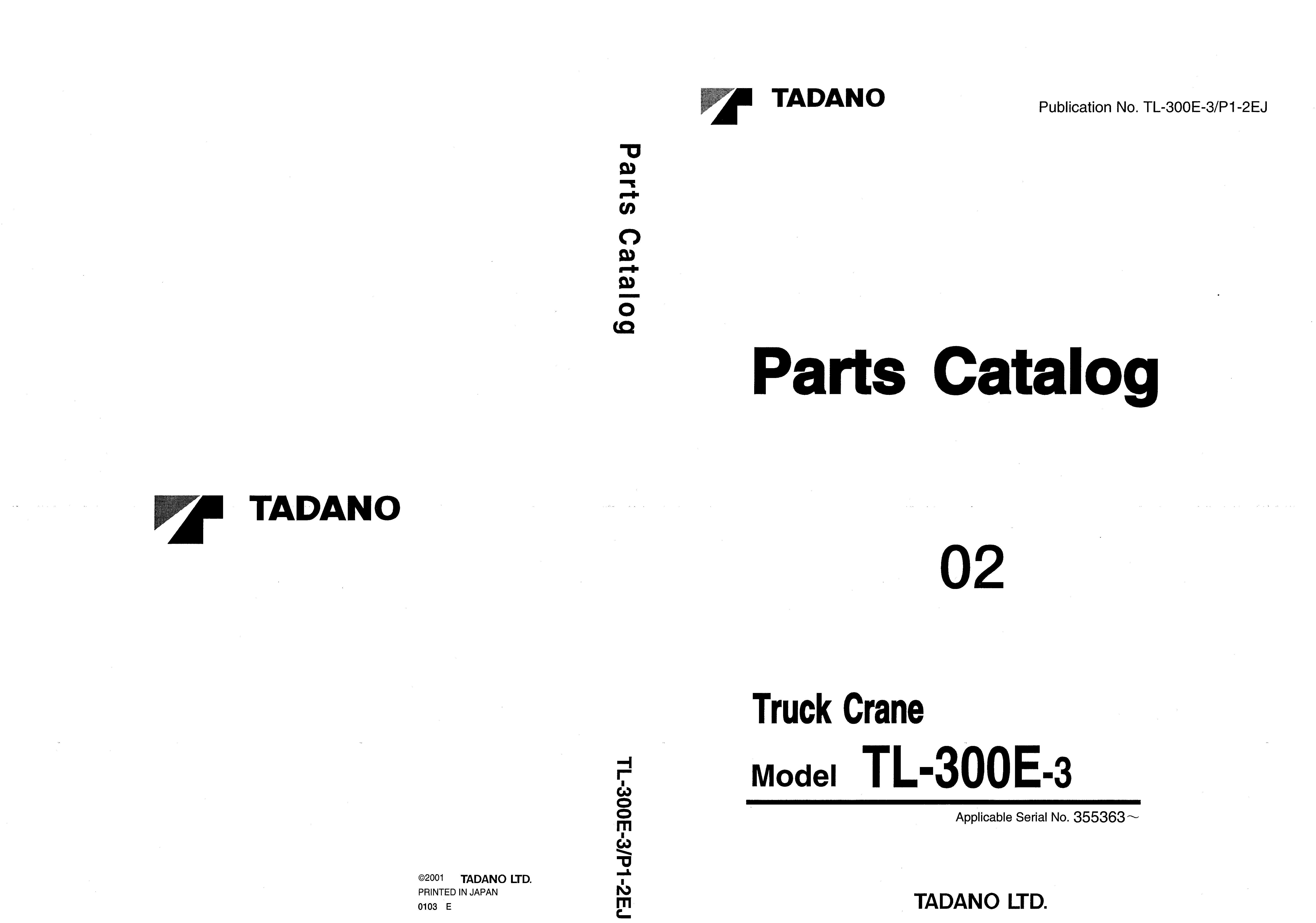 CATALOGO DE PEÇAS TADANO TL-300E