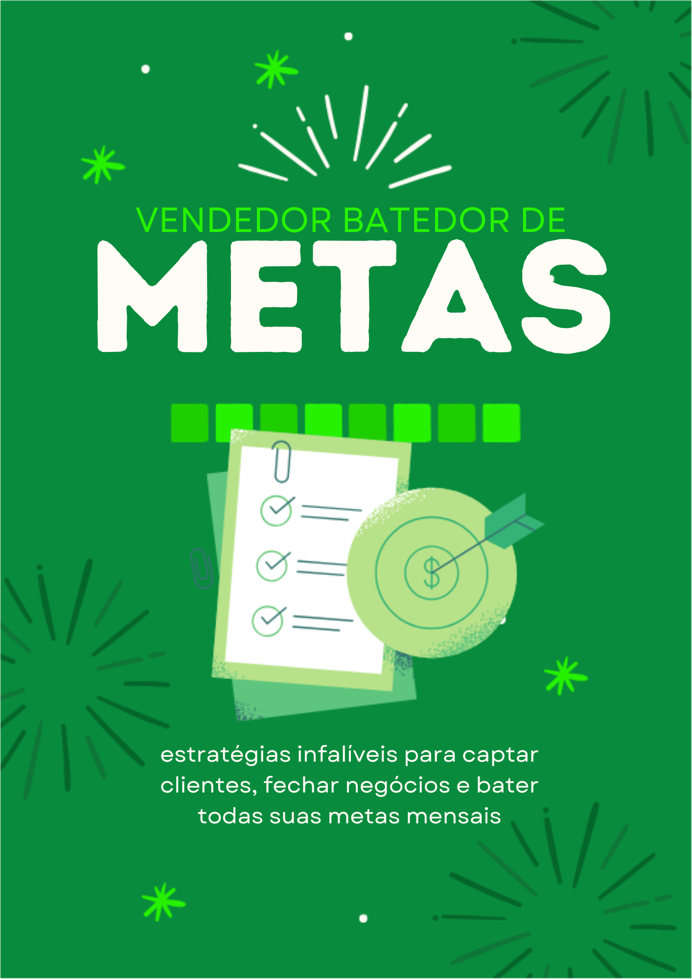 Vendedor batedor de metas