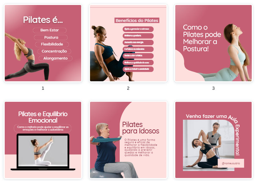 Pack Pilates (Pacote Basic) - Canva para empreendedoras | Hotmart