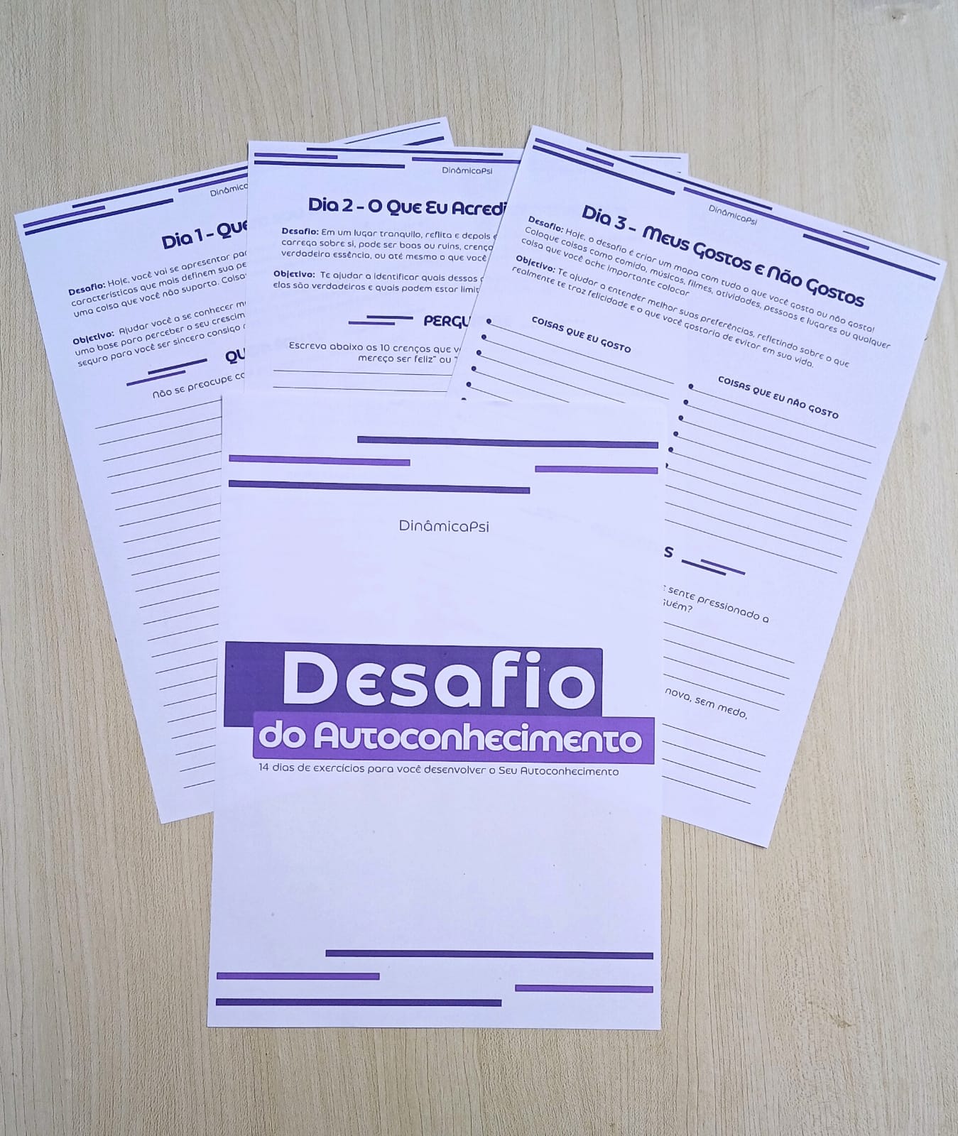 Desafio do Autoconhecimento - 14 desafios - Dinâmica Psi | Hotmart