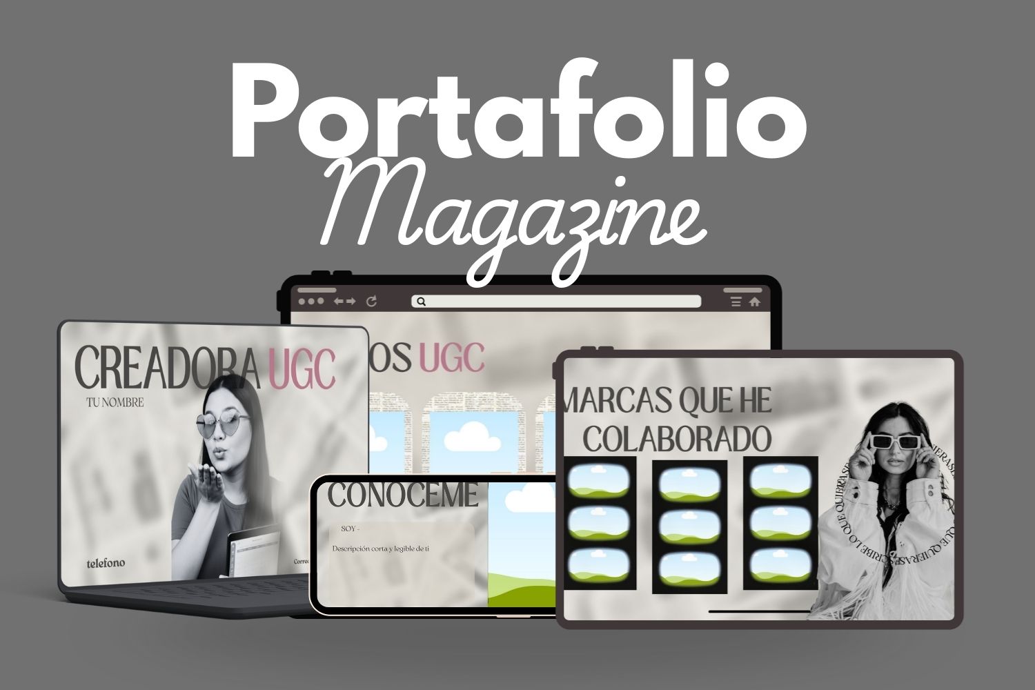 Portafolio UGC Magazine - Editable en Canva - Yineth Colmenares | H...