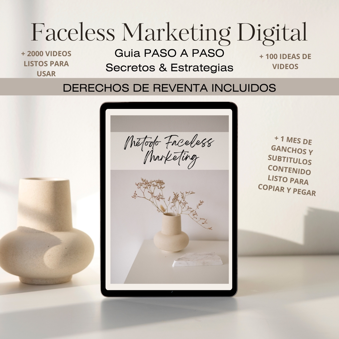 MEGA PACK - Método Faceless: La Guía Definitiva para Vender en Inst...